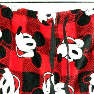 Disney | Pants | Disney Mickey Mouse Redblack Checkerboard Plaid P ...